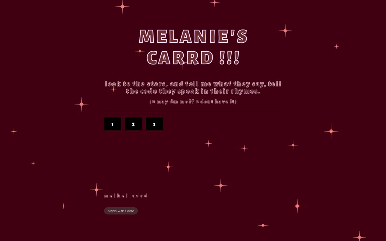 MELANIE'S LIL PAGE